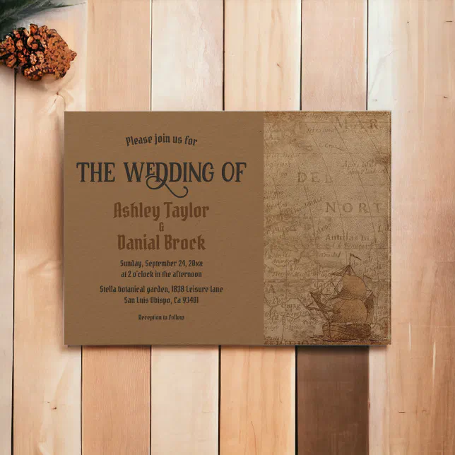 Vintage Retro Mid Century Modern Classic Wedding Invitation | Zazzle