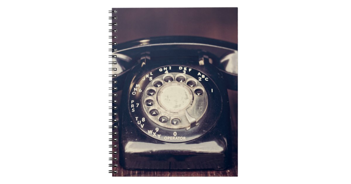 Vintage Rotary Phone Notebook | Zazzle