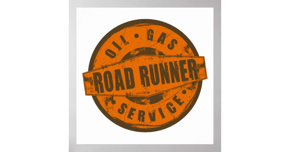 Vintage Sign Road Runner Poster | Zazzle