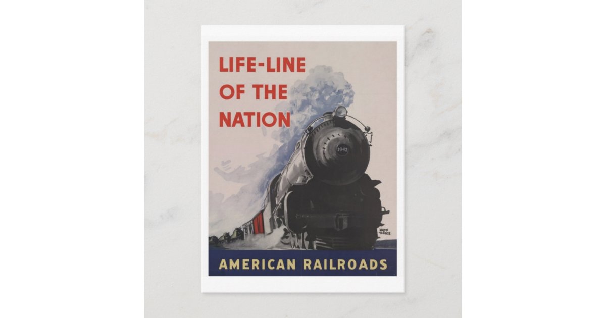 Vintage Steam Locomotive Postcard | Zazzle