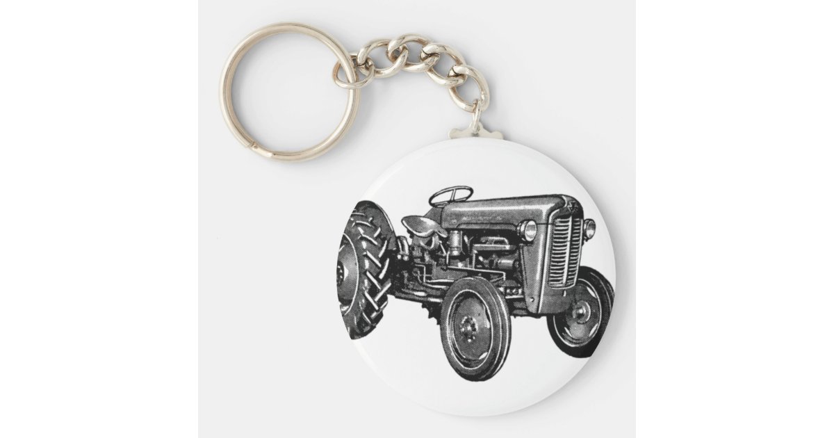 Vintage Tractor Key Ring | Zazzle.co.uk