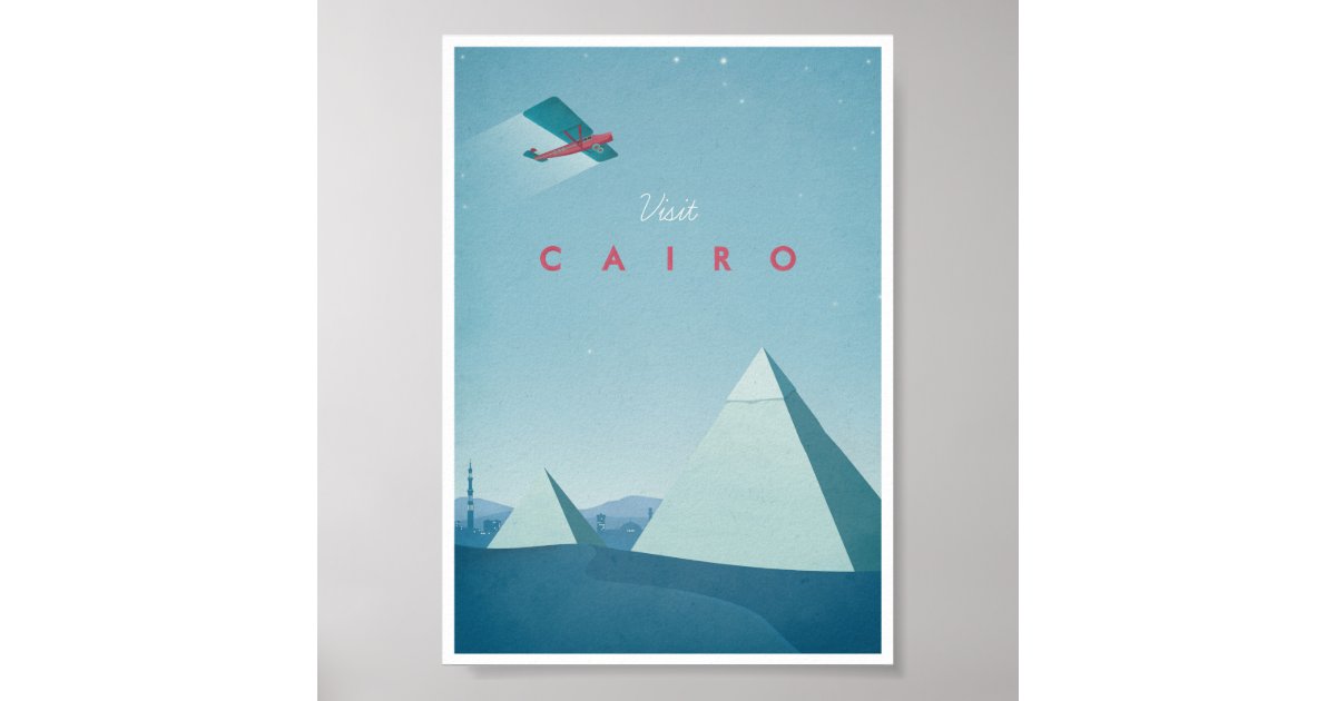 Vintage Travel Poster Cairo | Zazzle