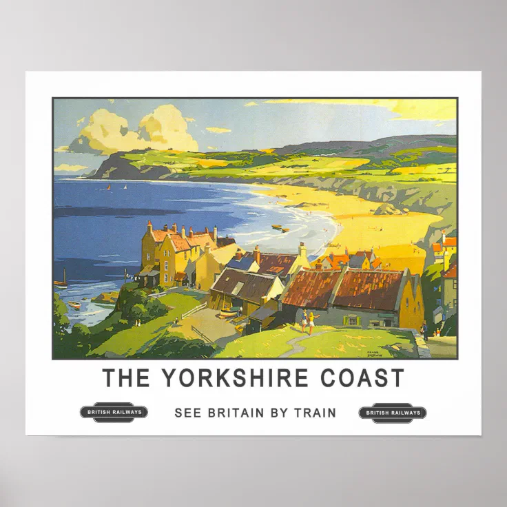 Vintage Travel,Yorkshire Coast Poster | Zazzle