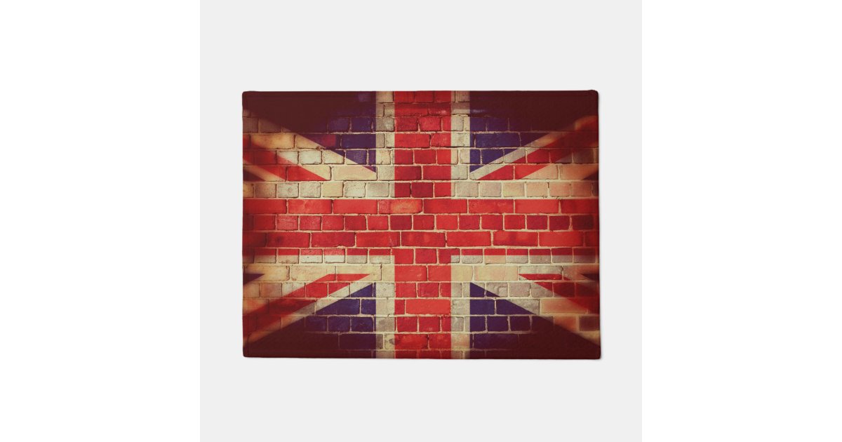 Vintage UK flag Doormat | Zazzle