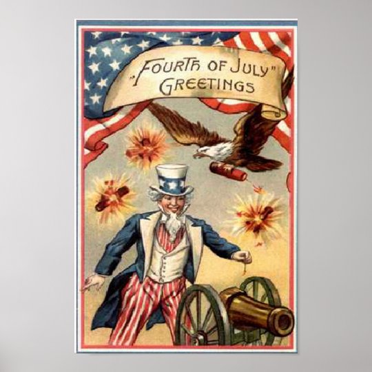 Vintage Uncle Sam Poster | Zazzle.co.uk