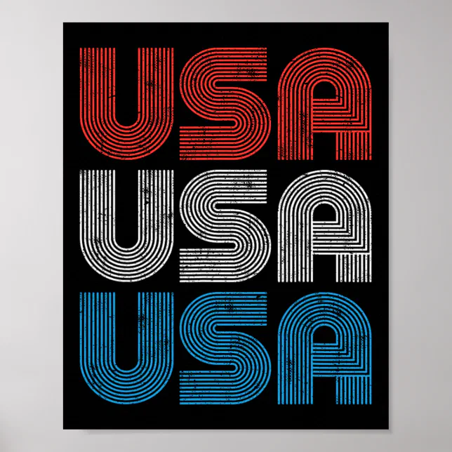 Vintage Usa Independence Day 4th Of July Patriotic Poster | Zazzle
