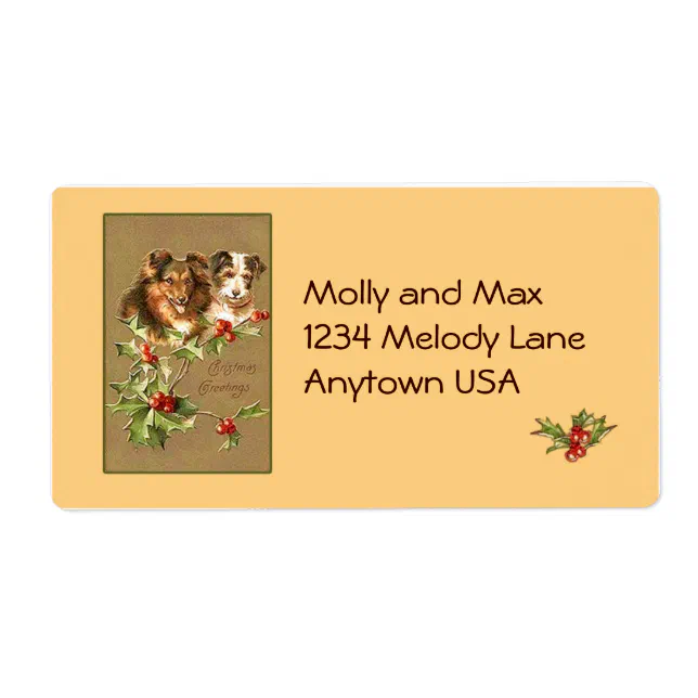 Vintage Victorian Art Address Label Stickers | Zazzle