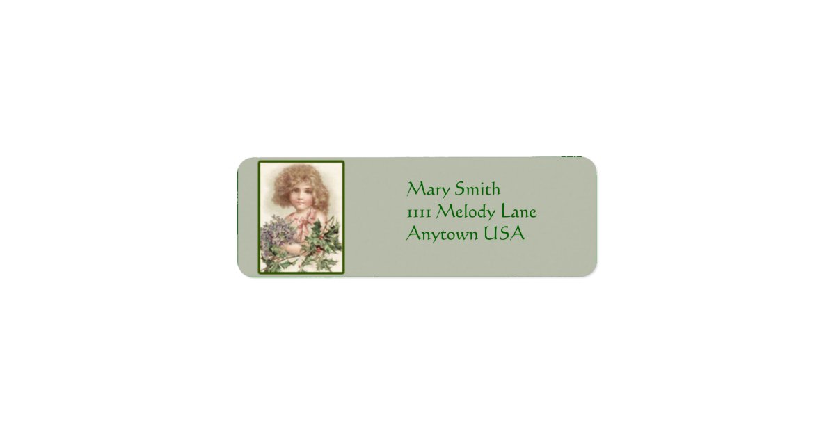 Vintage Victorian Art Address Label Stickers | Zazzle