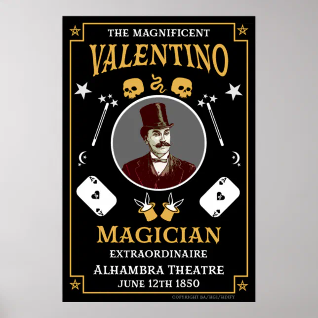vintage victorian magic posters | Zazzle