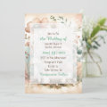 Vintage Watercolor Cottage Core Wedding Invitation | Zazzle