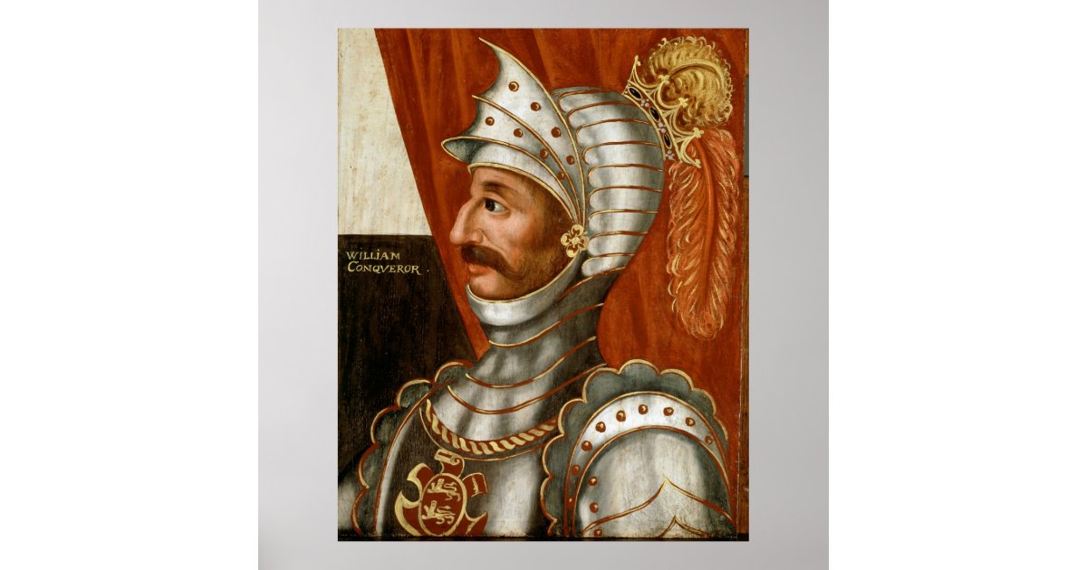 Vintage William The Conqueror Painting Poster | Zazzle