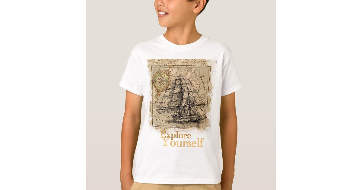 Vintage World Map T-Shirt | Zazzle