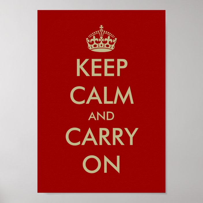 Vintage WWII keep calm posters | Customisable | Zazzle.co.uk