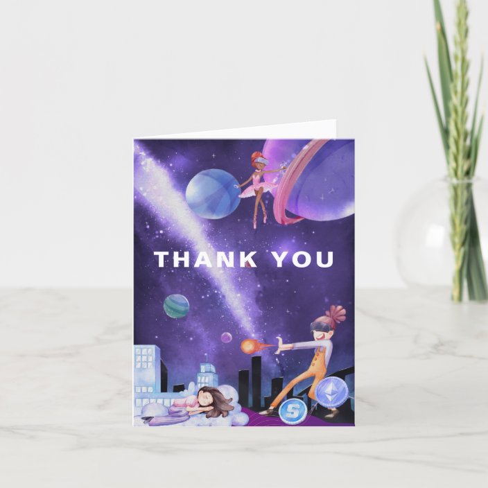 Virtual Reality | Gaming Birthday Thank You Card | Zazzle