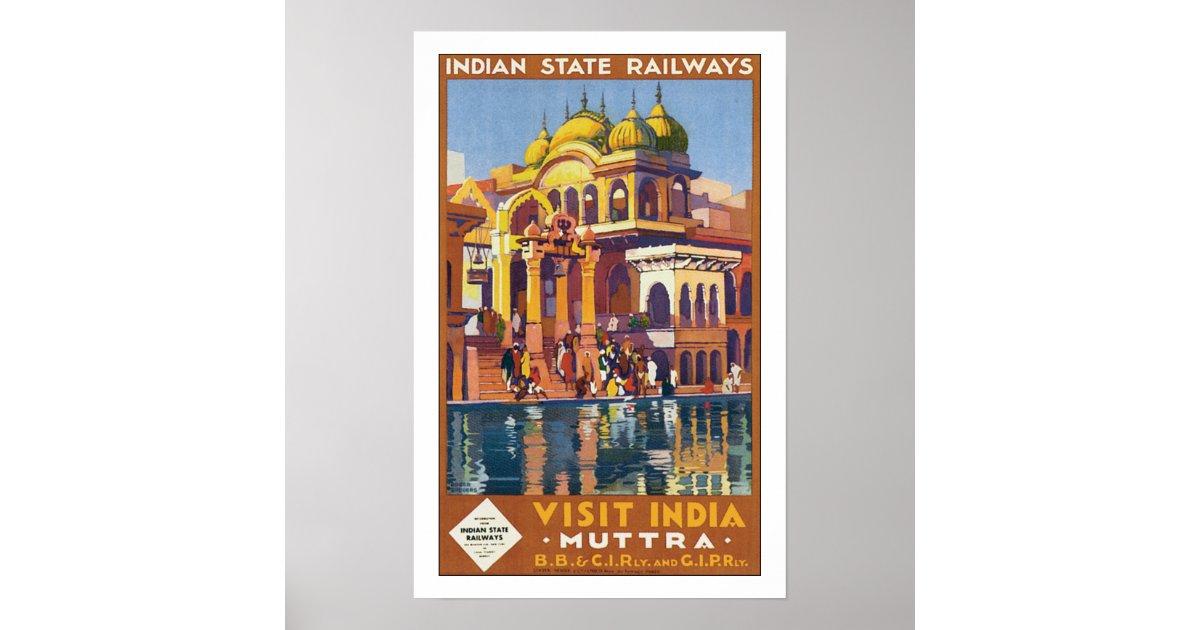 Visit India Muttra Poster | Zazzle