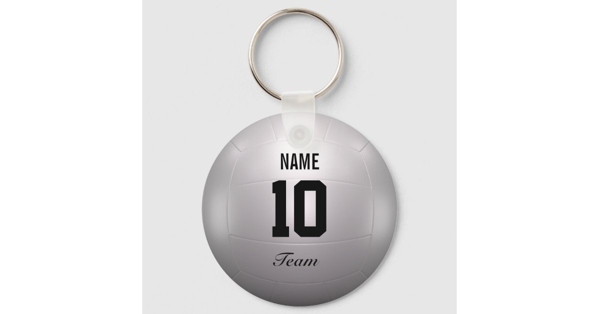 Volleyball Team Sport Key Ring | Zazzle