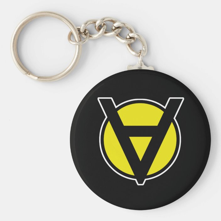 Voluntaryist Symbol - Black & Yellow AnCap Colours Key Ring | Zazzle.co.uk