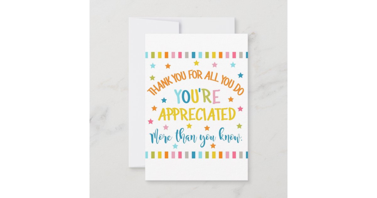 volunteer appreciation week thank you card | Zazzle