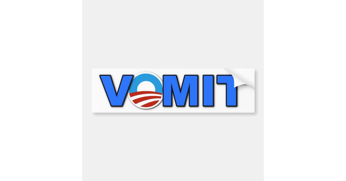 VOMIT BUMPER STICKER | Zazzle