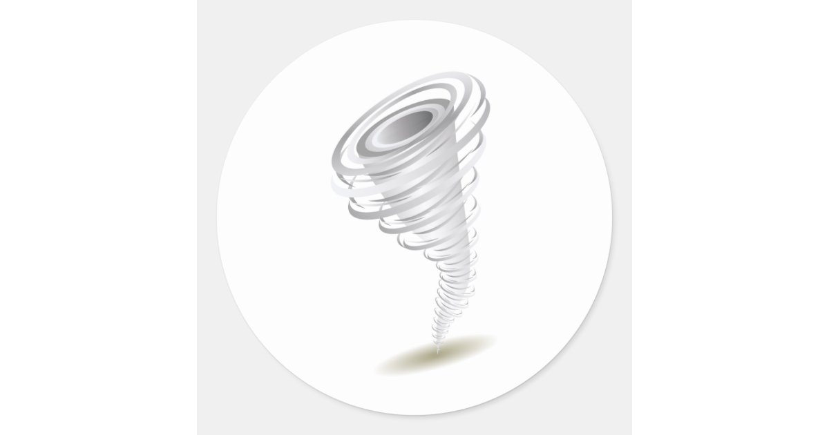 vortex classic round sticker | Zazzle