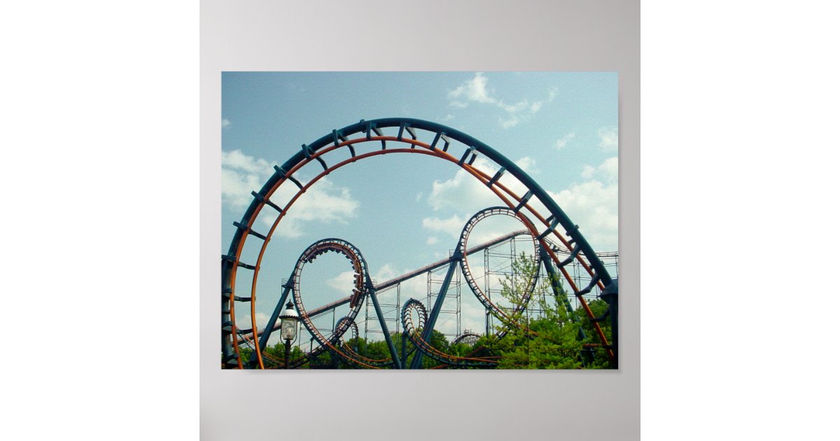Vortex,Roller Coaster,KingsIsland,Amusement Park, Poster | Zazzle