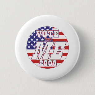 Vote For Me Badges & Pins | Zazzle UK