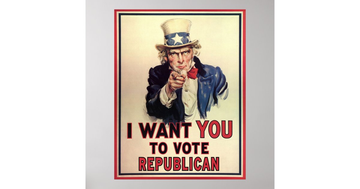 Vote Republican Poster | Zazzle