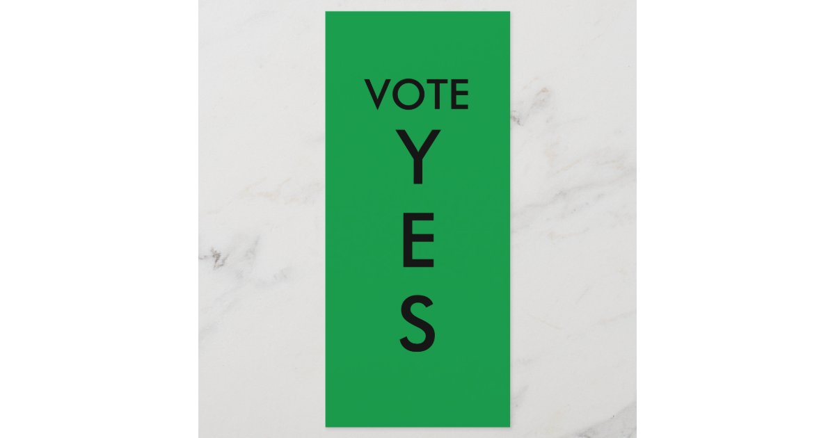 Voting Paddle YES | Zazzle.co.uk