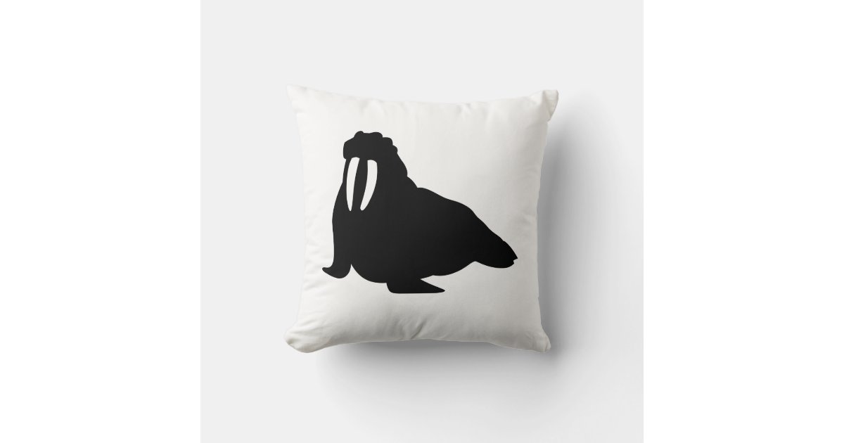 Wacky Walrus Pillow | Zazzle