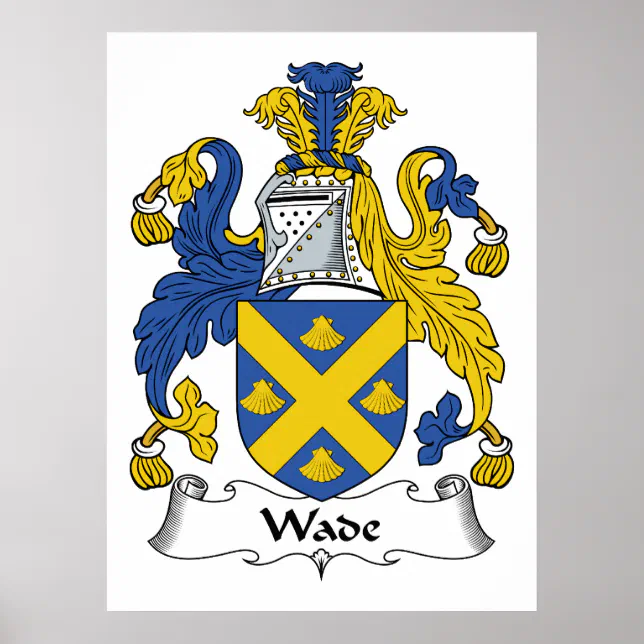 Wade Family Crest Poster | Zazzle