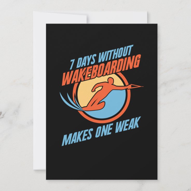 Wakeboarding Wakeboard Wakeboarder Invitation | Zazzle