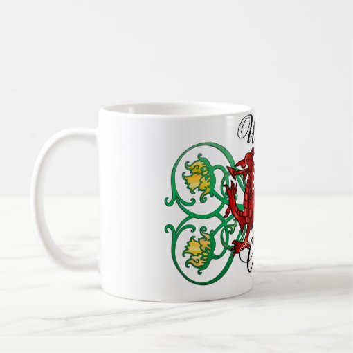Wales, Cymru, Welsh Mug With Dragon & Daffodil | Zazzle