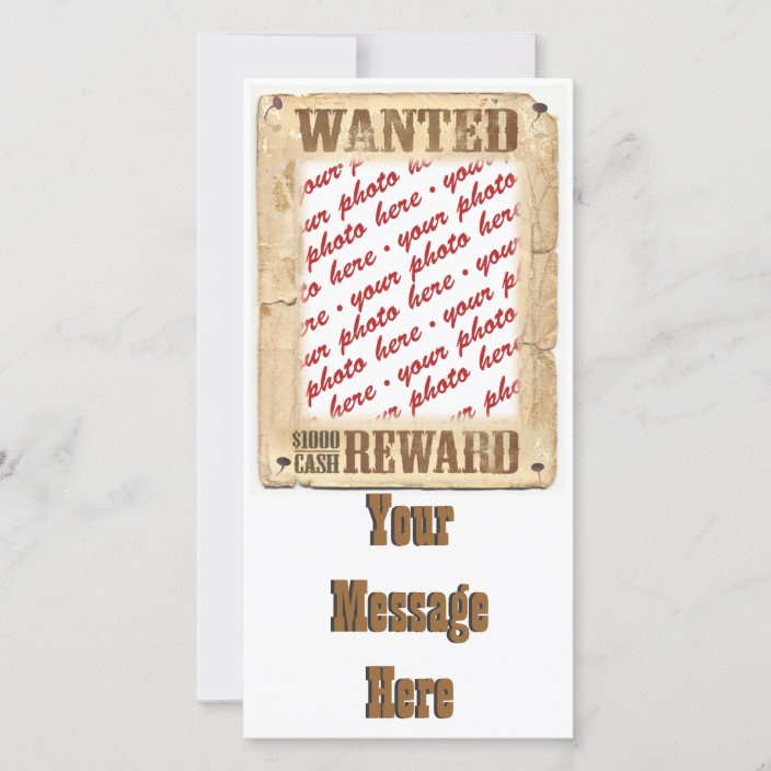 WANTED Poster Photo Frame | Zazzle.co.uk