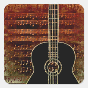 Acoustic Guitar Stickers & Labels | Zazzle UK