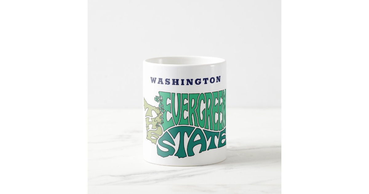 Washington State Nickname Word Art Coffee Mug | Zazzle