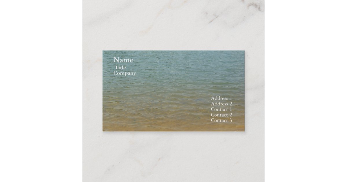 Water Business Card | Zazzle