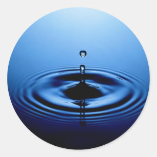 Blue Water Drop Stickers & Labels | Zazzle UK