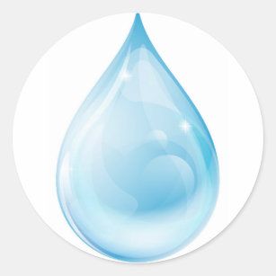 Blue Water Drop Stickers & Labels | Zazzle UK