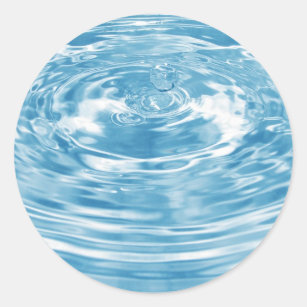 Blue Water Drop Stickers & Labels | Zazzle UK