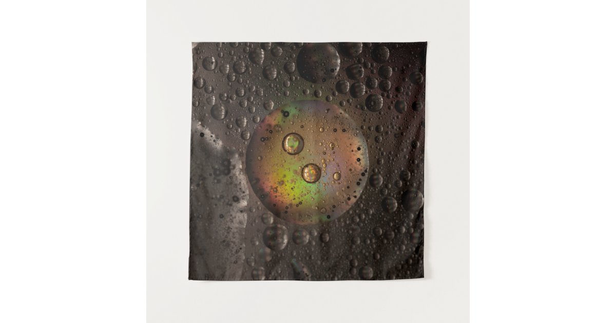 Water droplets on glass panel tapestry | Zazzle