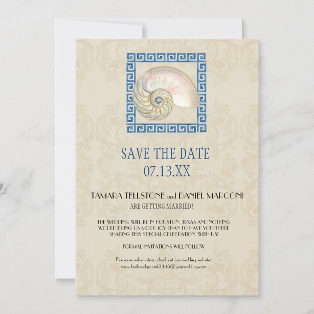 Greek Wedding Invitations | Zazzle.co.uk