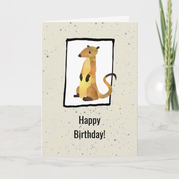 Meerkat Birthday Cards | Zazzle UK