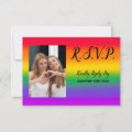 Watercolor Rainbow Gay Pride QR Code RSVP Card | Zazzle