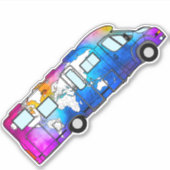 watercolour world map RV - STICKER | Zazzle