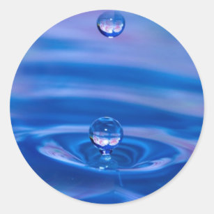 Blue Water Drop Stickers & Labels | Zazzle UK