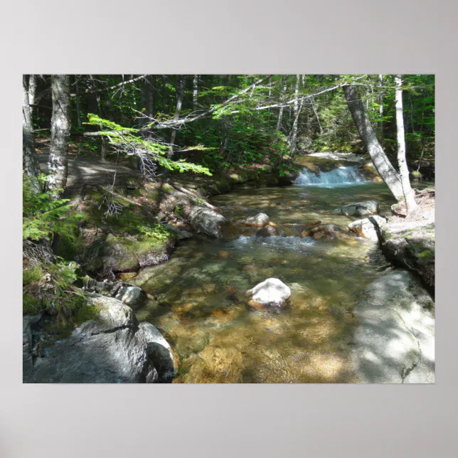 Waterfall at Pemigewasset River III Poster | Zazzle