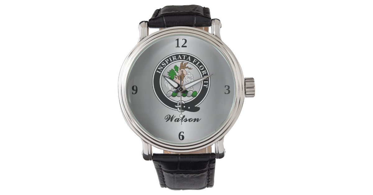 Watson Clan Badge Personalised Watch | Zazzle