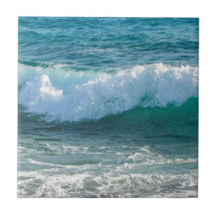 Blue Wave Decorative Ceramic Tiles | Zazzle.co.uk