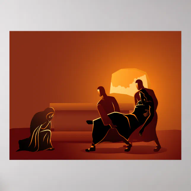 Way of the Cross 14th Station Poster | Zazzle