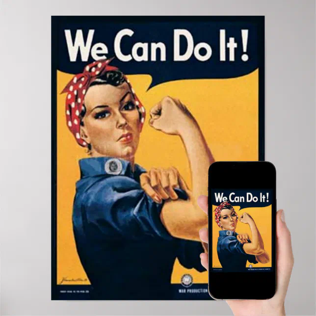We Can Do It Vintage Ad Poster | Zazzle